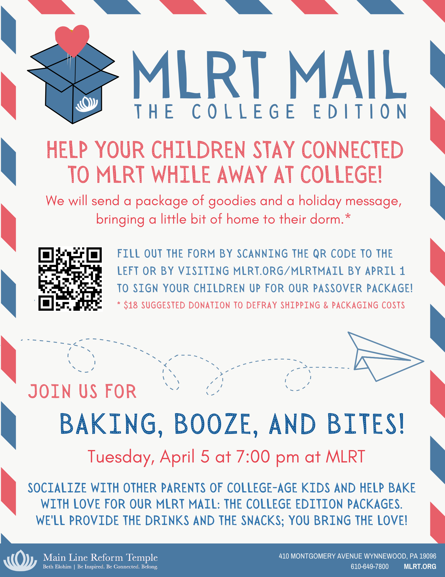 MLRT Mail: College Edition – Main Line Reform Temple